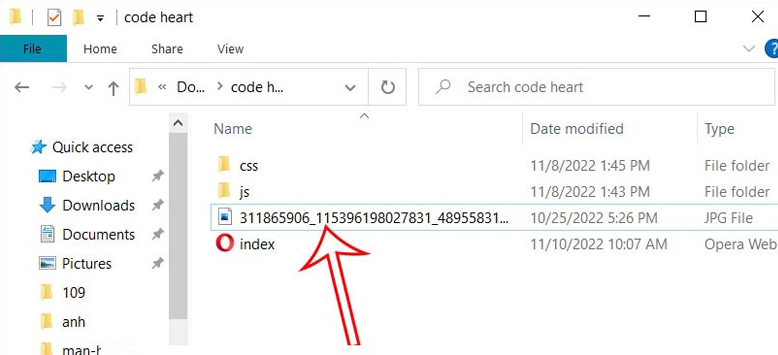Cách làm code trái tim đập thủ khoa Lý có tên đơn giản nhất