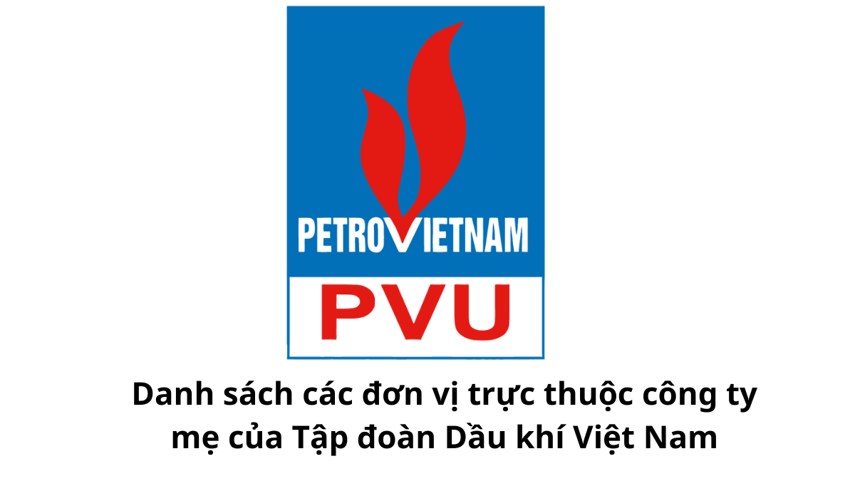 Danh sách các đơn vị trực thuộc công ty mẹ của Tập đoàn Dầu khí Việt Nam