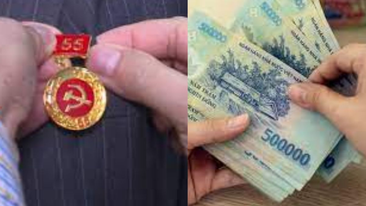 Mức tiền thưởng Huy hiệu 45 năm tuổi Đảng là bao nhiêu?