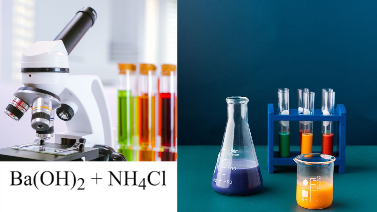 Cân bằng phương trình hoá học Ba(OH)2 + NH4Cl → BaCl2 + NH3 + H2O