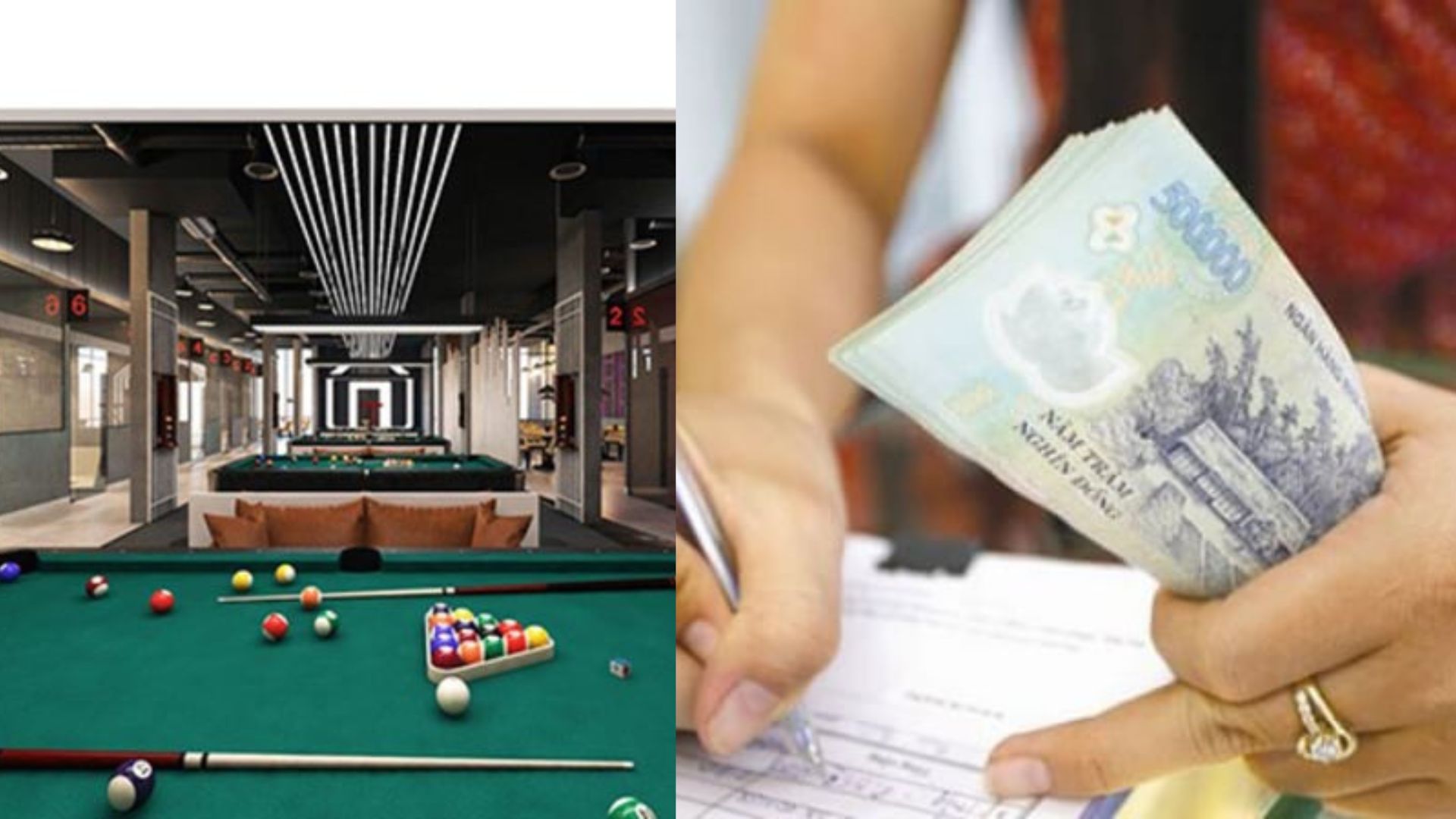 Xử phạt vi phạm hành chính hành vi chơi bida cá độ ăn tiền