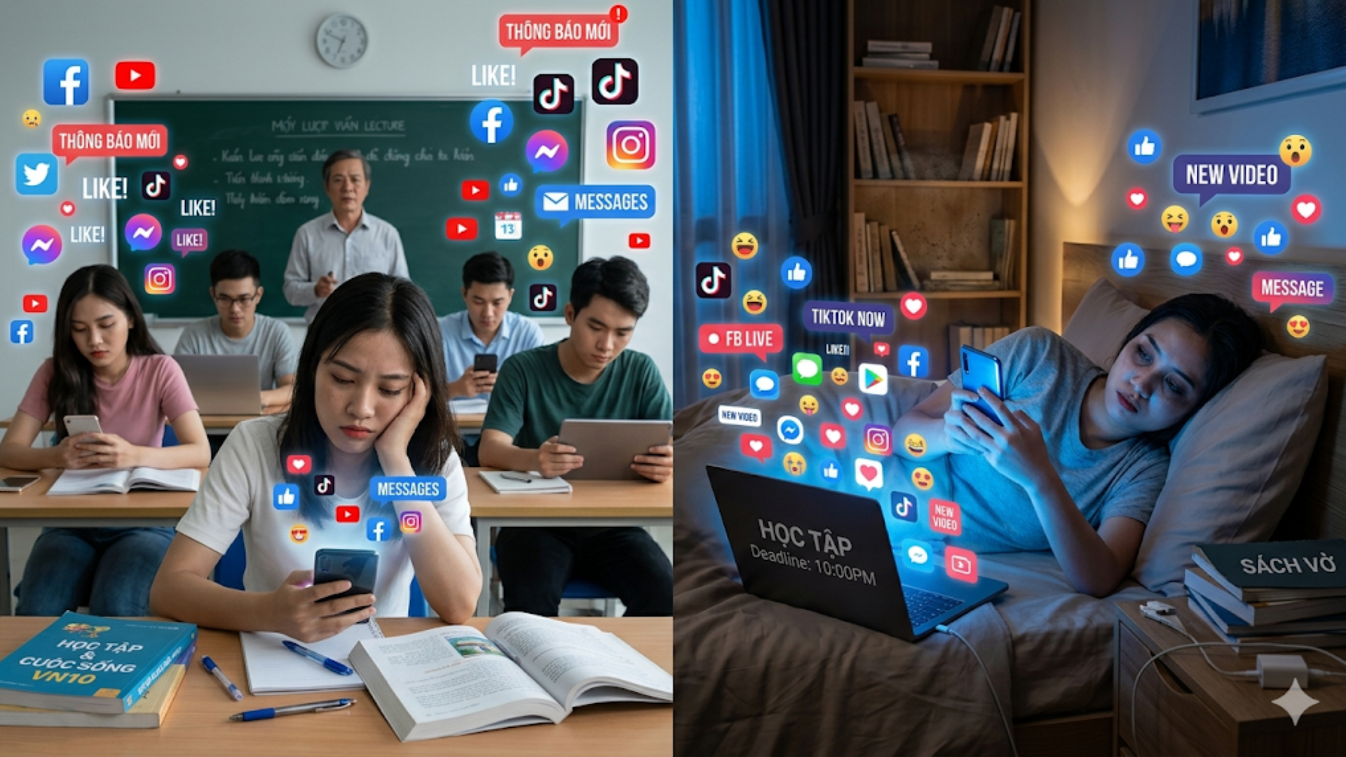 Suy nghĩ về hiện tượng lạm dụng Internet của học sinh, sinh viên thời nay
