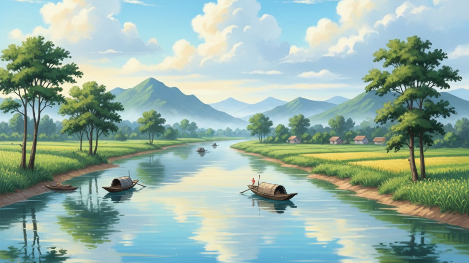 Tả dòng sông Mã siêu hay, đạt điểm cao - Tập làm văn lớp 5