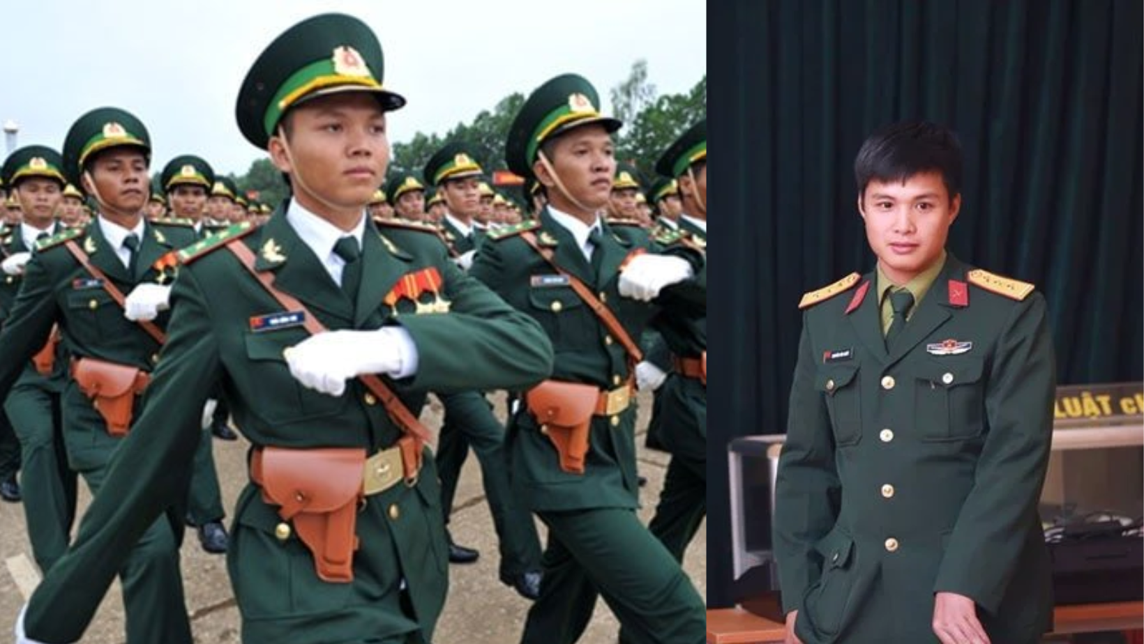 Trang phục dự lễ mùa đông của nam sĩ quan quân đội nhân dân