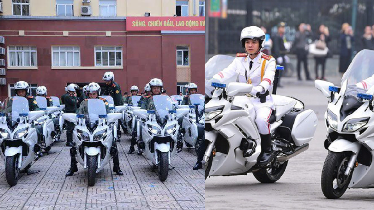 Số lượng môtô hộ tống xe của Nguyên thủ quốc gia sang thăm chính thức ...