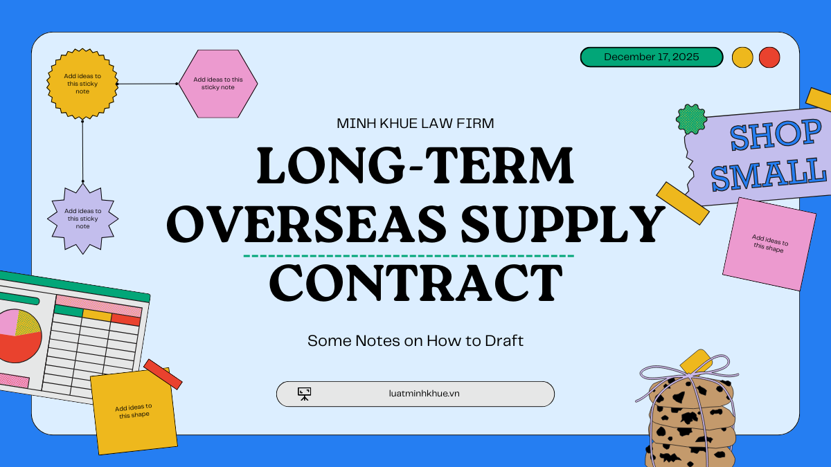 Drafting Long-term Contracts for the Overseas Supply of Products