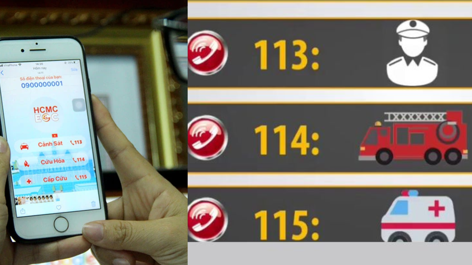 Gọi đến đầu số 113, 114, 115... có được miễn phí cước điện thoại không?