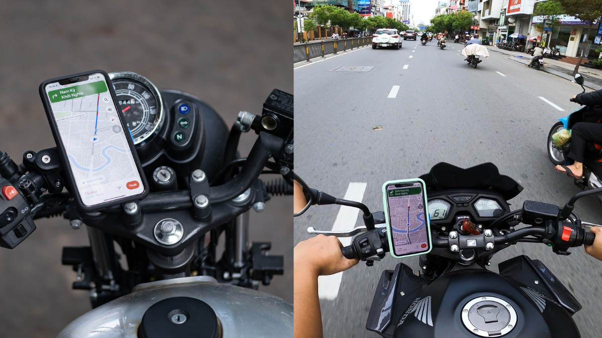 Có được vừa lái xe máy vừa phát livestream "gắn trên giá đỡ" không?