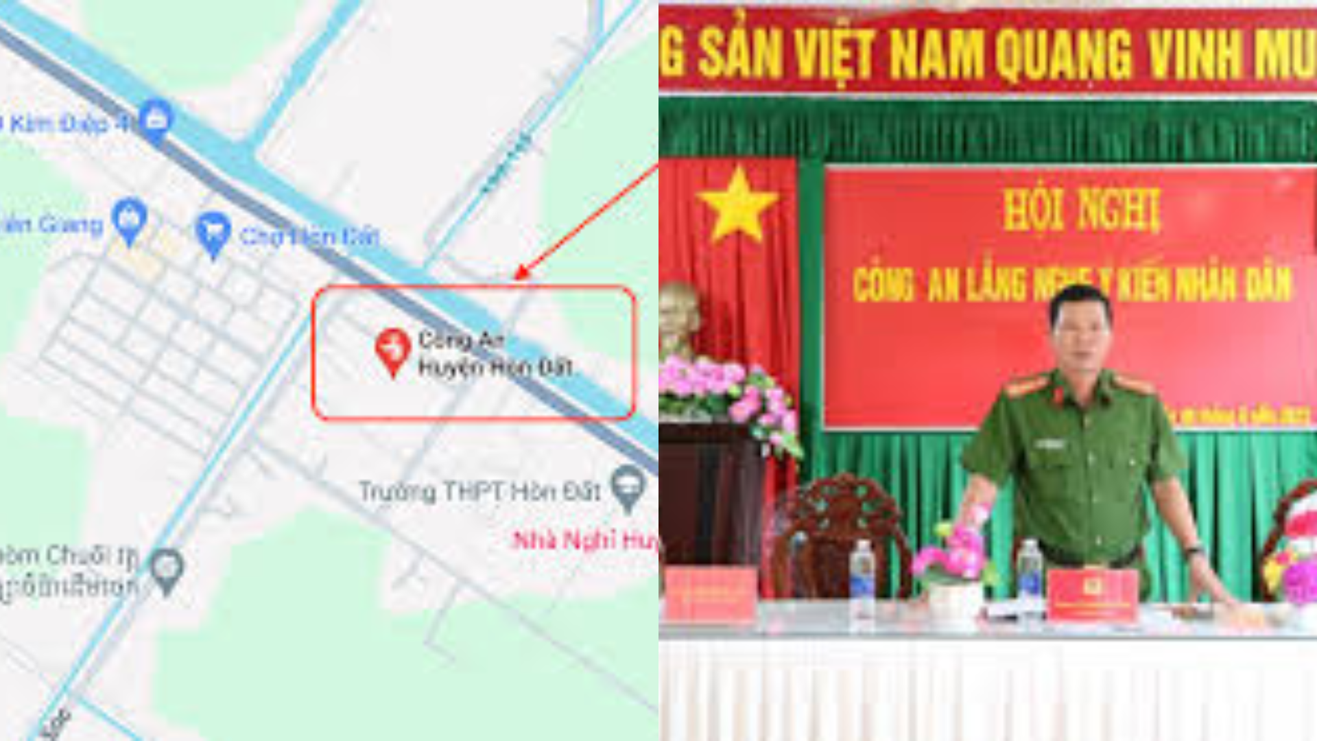 Địa chỉ và số điện thoại Công an huyện Hòn Đất (Kiên Giang) là gì?