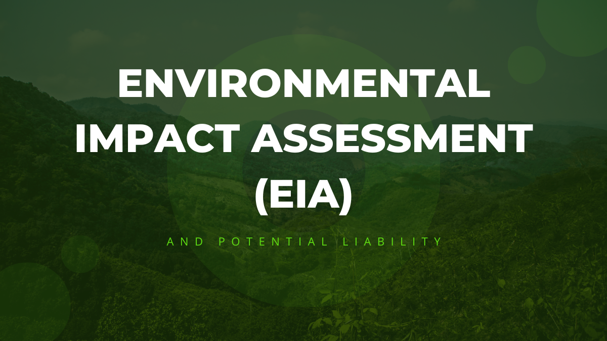 Environmental Impact Assessments (EIAs) and Potential Liabilities