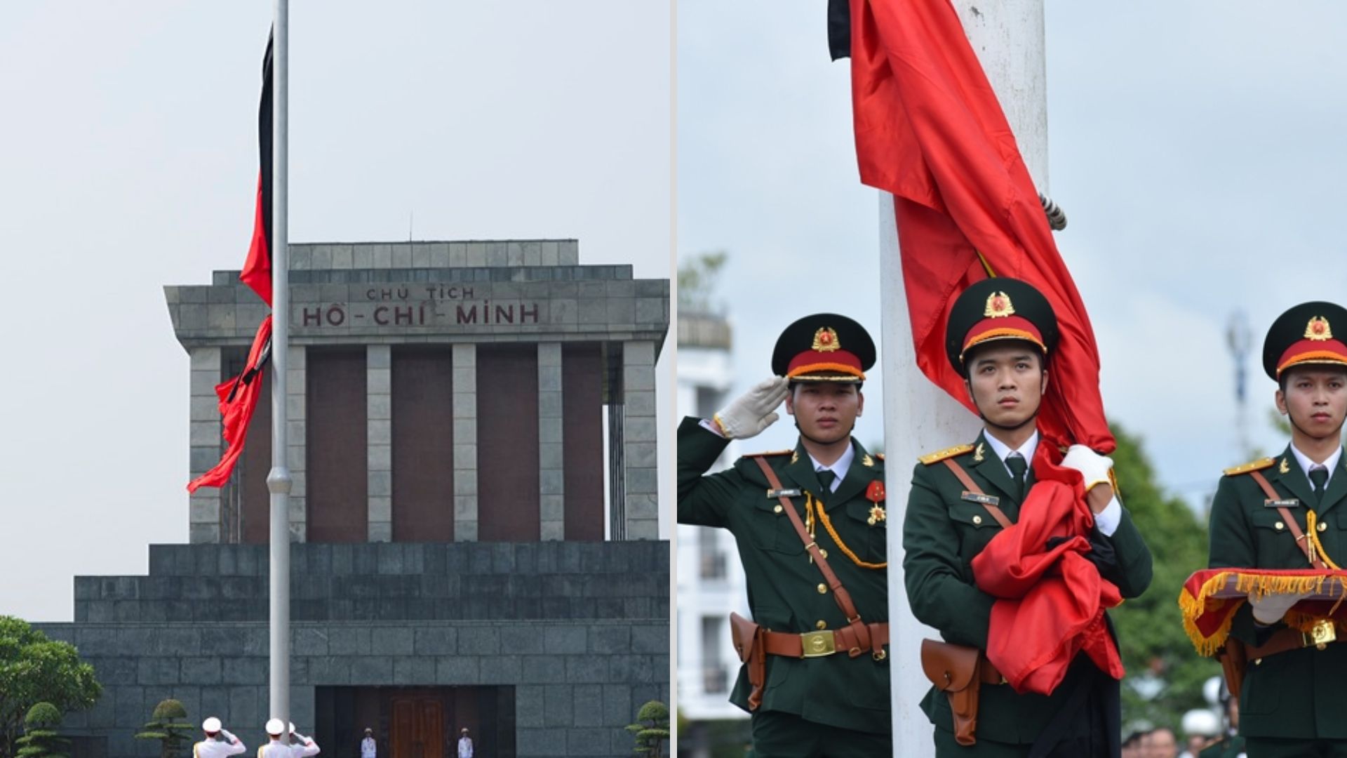Cờ rủ Quốc tang là gì? Hình ảnh cờ rủ Quốc tang. Quy định lễ viếng ...