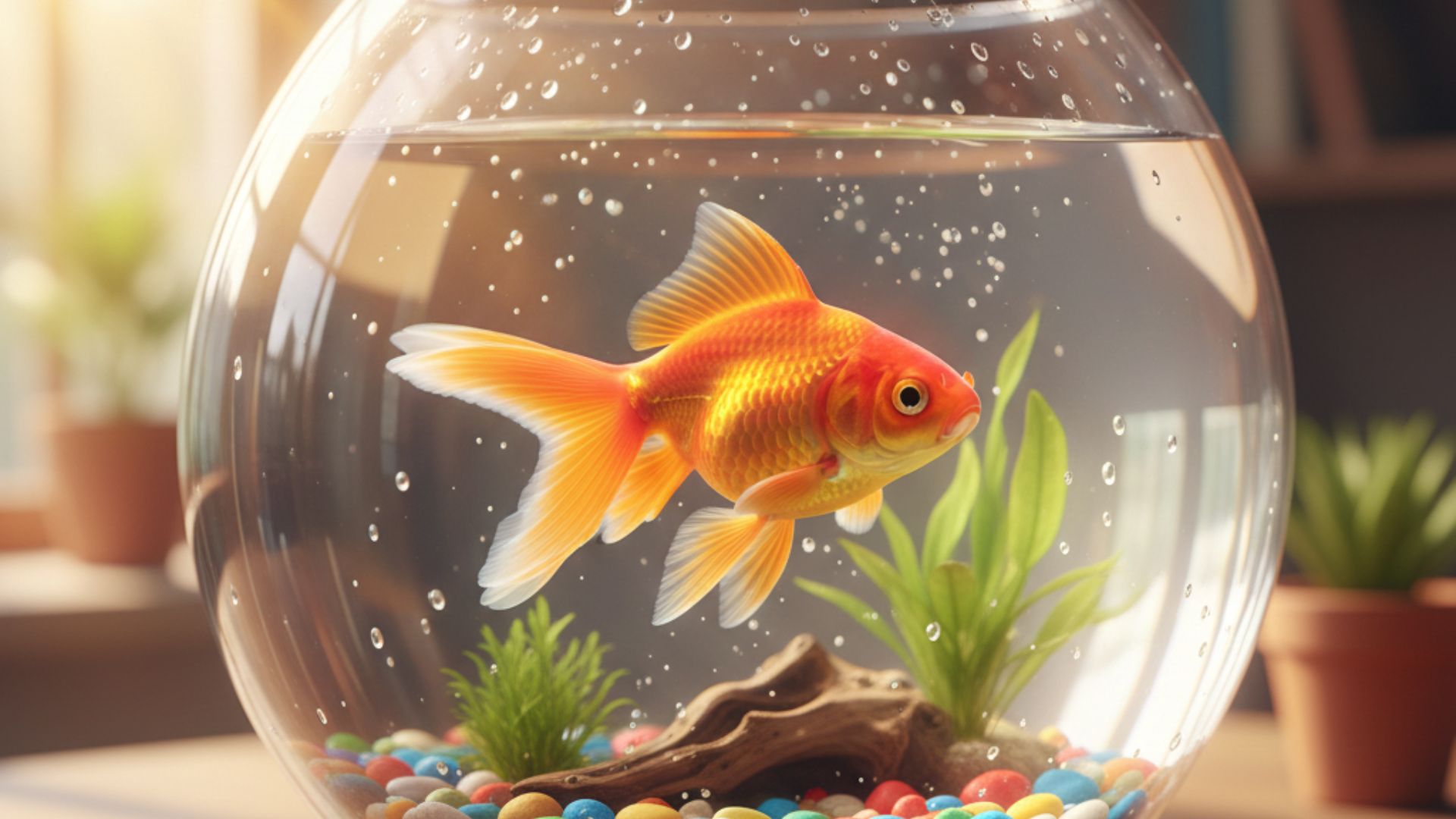 Tả con cá vàng đang bơi trong bể cá hay nhất Tập làm văn lớp 4