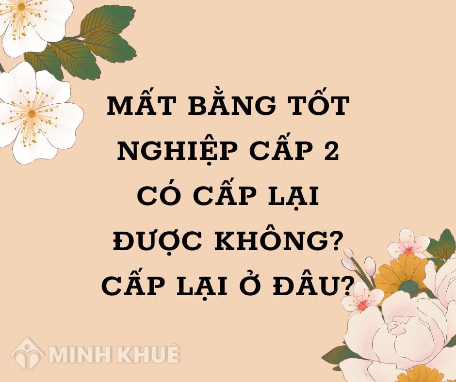 Mất bằng tốt nghiệp cấp 2 có cấp lại được không? Cấp lại ở đâu?