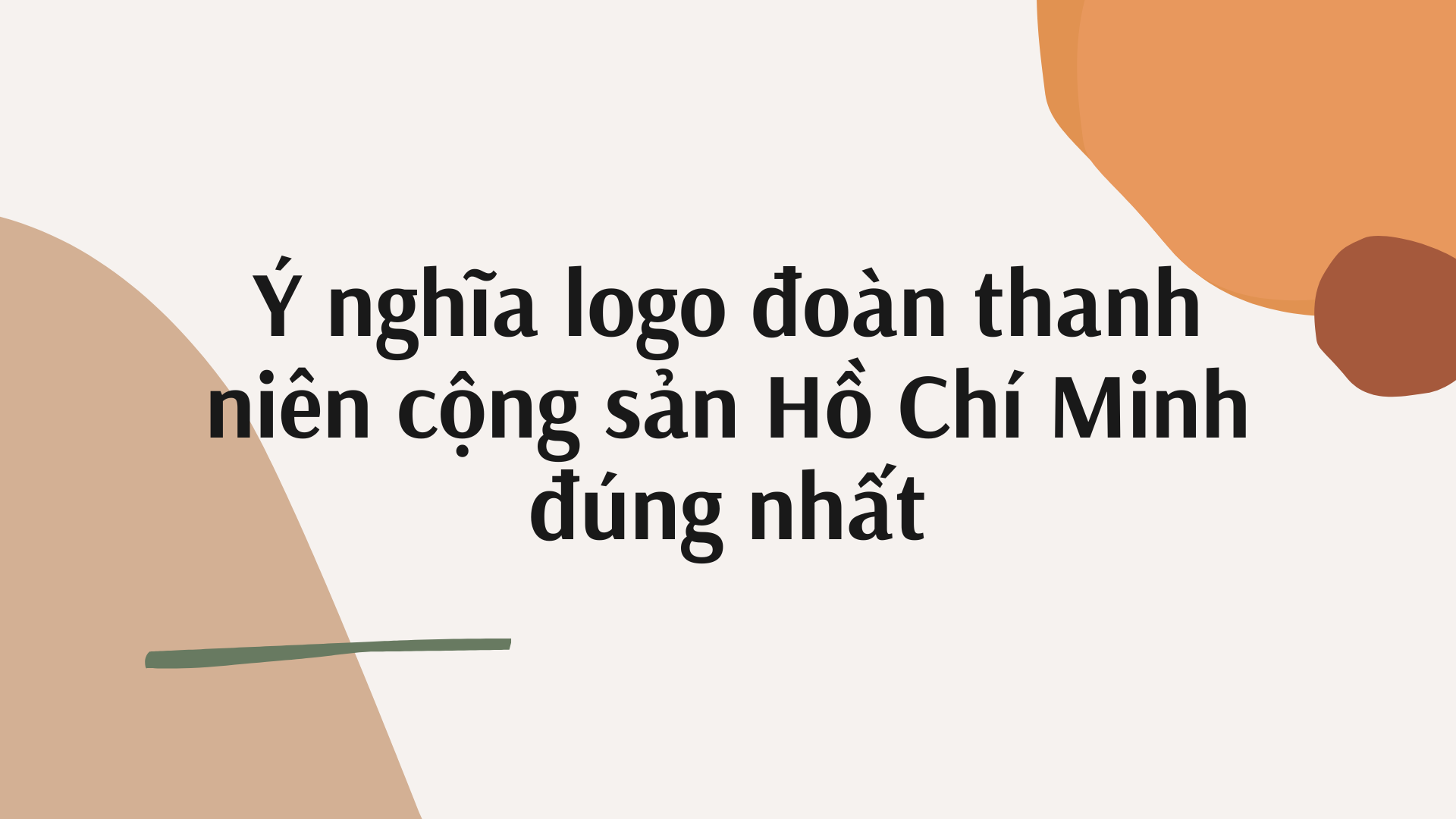 Ý nghĩa logo đoàn thanh niên cộng sản Hồ Chí Minh đúng nhất