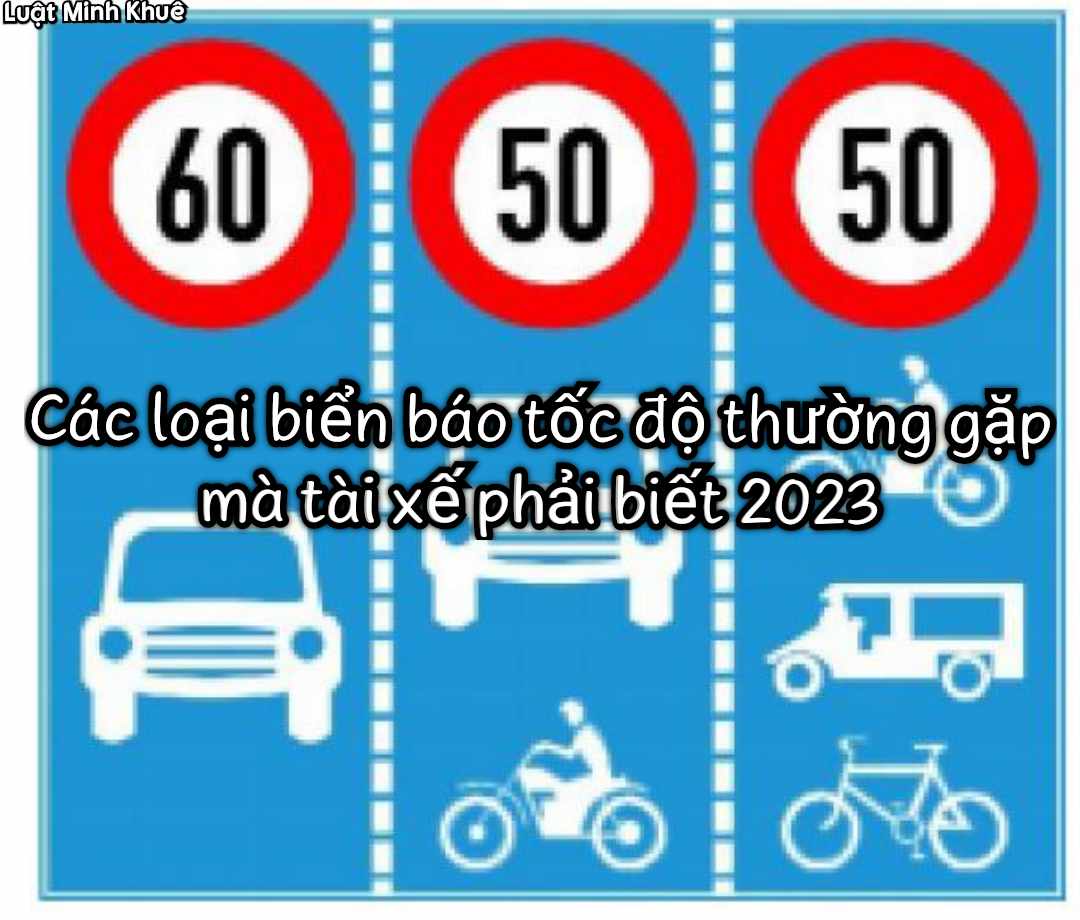 Các loại biển báo tốc độ thường gặp mà tài xế phải biết tránh bị phạt?