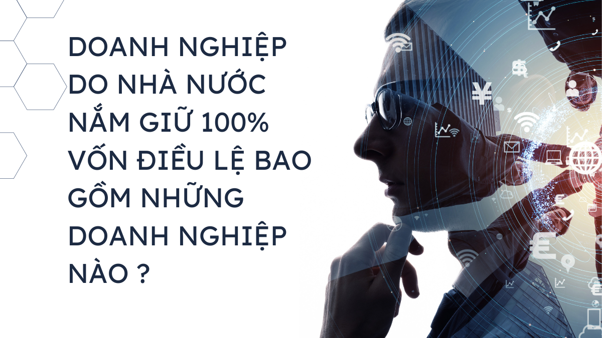 Doanh nghiệp do Nhà nước nắm giữ 100% vốn điều lệ bao gồm những doanh ...