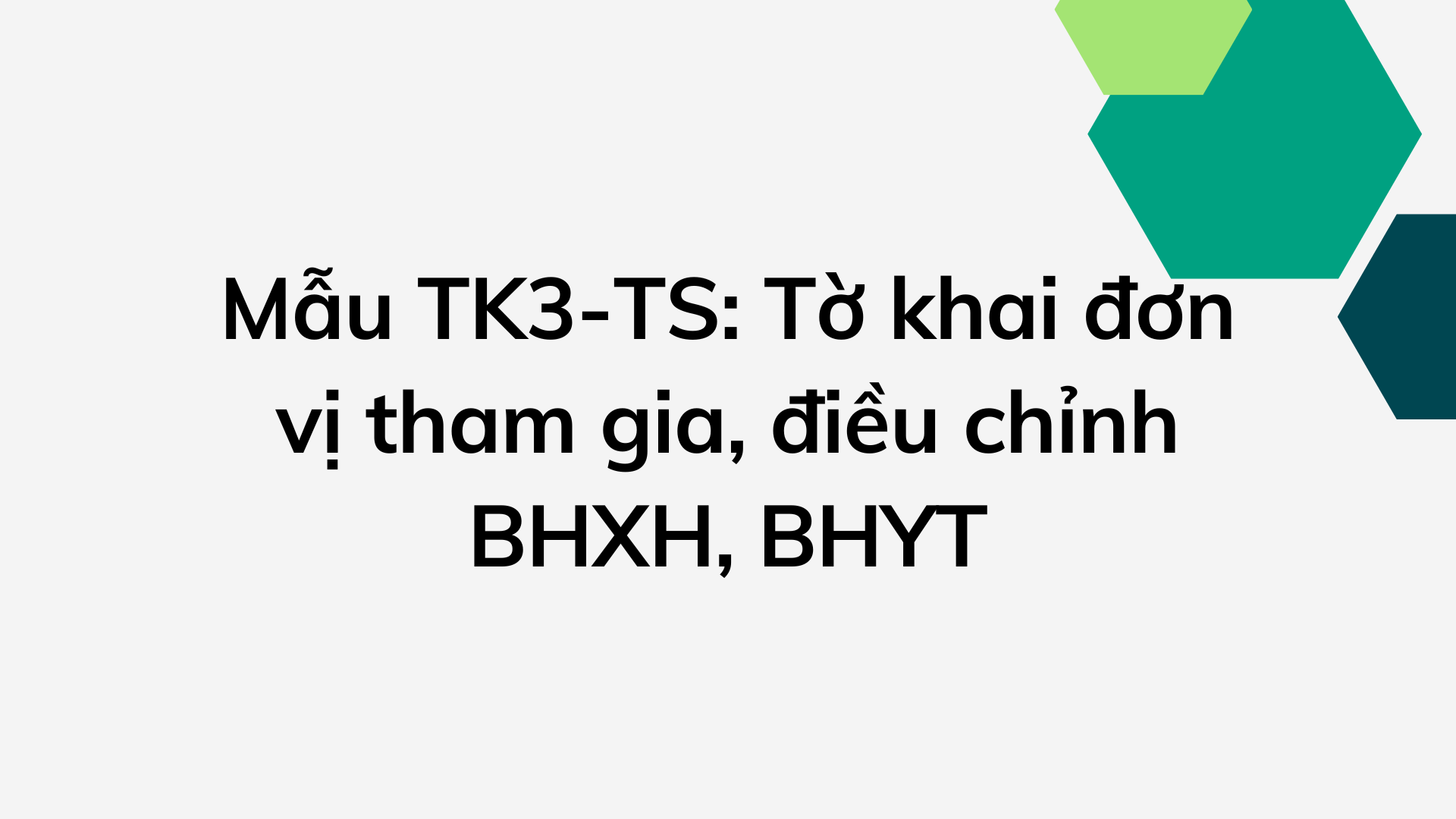 Mẫu TK3-TS: Tờ khai đơn vị tham gia, điều chỉnh BHXH, BHYT mới