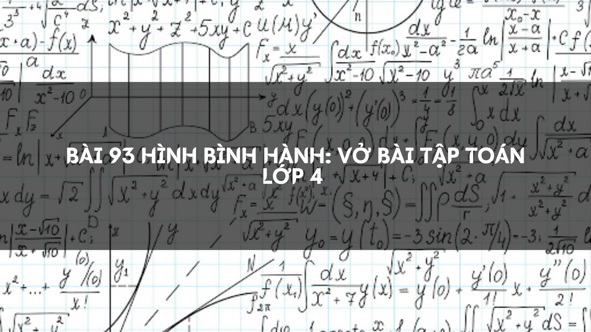 Bài 93 Hình bình hành: Vở bài tập Toán lớp 4