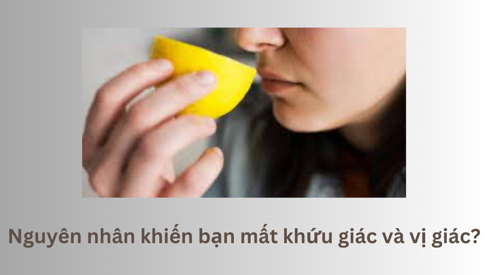Nguyên nhân khiến bạn mất khứu giác và vị giác?