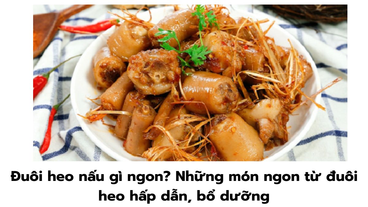 Đuôi heo nấu gì ngon? Những món ngon từ đuôi heo hấp dẫn, bổ dưỡng