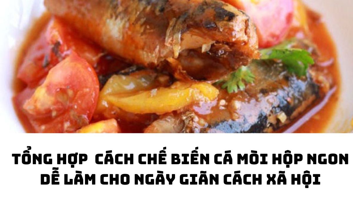Tổng hợp cách chế biến cá mòi hộp ngon dễ làm cho ngày giãn cách xã hội